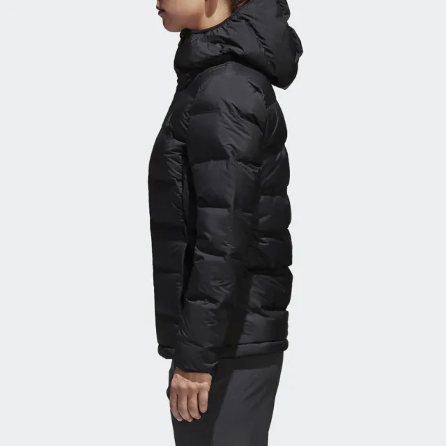 【adidas 愛迪達】W Helionic Ho J 羽絨外套 修身版型 防風 防潑水 耳機線孔 輕量 黑(BQ1935) - momo購物 ...