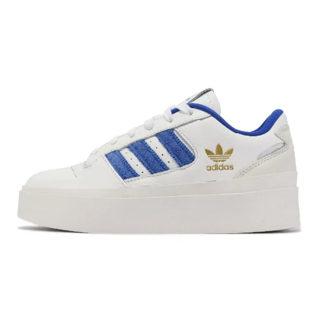 【adidas 愛迪達】休閒鞋 Forum Bonega W 女鞋 白 藍 奶油底 厚底 增高 三葉草 愛迪達(GX4414) - momo ...