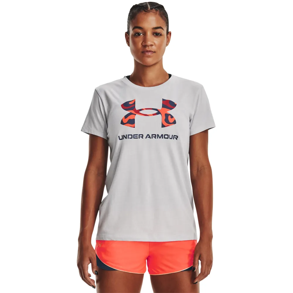 【UNDER ARMOUR】UA 女 TRAINING GRAPHIC 短袖T-Shirt_1356305-021(白) - momo購物網 ...