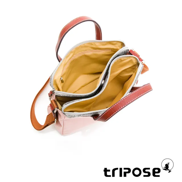 【tripose】漫遊系列岩紋雙拉鍊手提斜背包(玫瑰粉) - momo購物網 - 好評推薦 -2023年10月