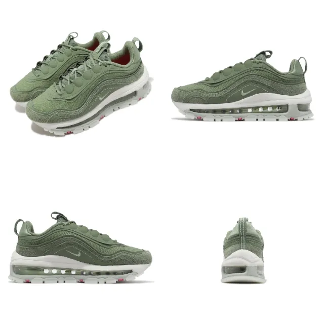 【NIKE 耐吉】休閒鞋 Wmns Air Max 97 Futura 女鞋 綠 白 氣墊 子彈 復古 運動鞋(FB4496-300 ...