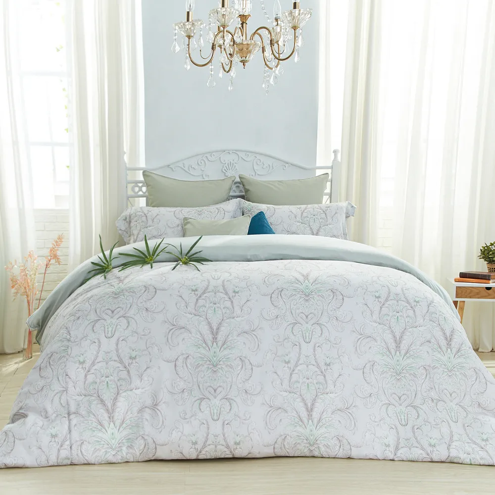 【BBL Premium】100%天絲印花被套床包組-爵士哈樂黛-幻彩綠(加大) - momo購物網 - 好評推薦 -2024年6月