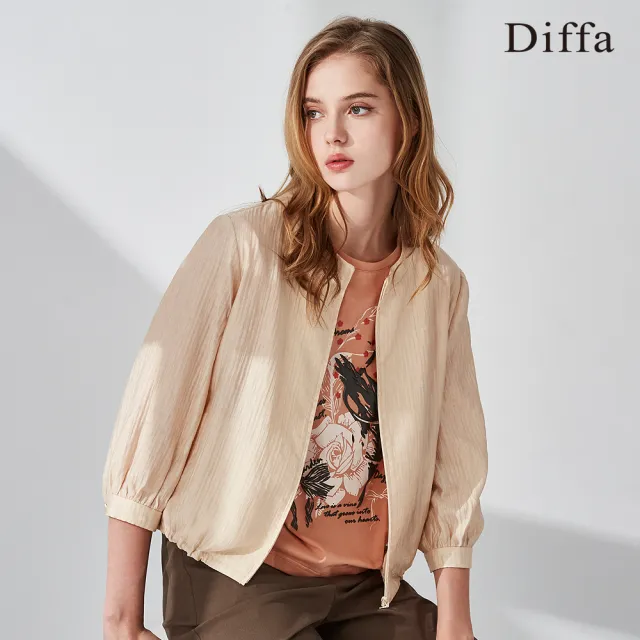 【Diffa】壓紋拉鍊外套-女 - momo購物網 - 好評推薦 -2023年11月