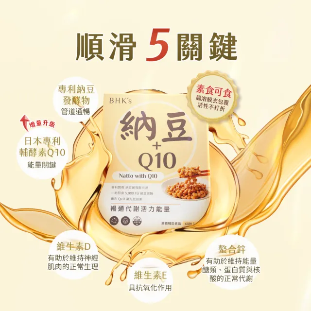 【BHK’s】專利納豆+Q10錠 3盒組(60粒/盒) - momo購物網 - 好評推薦 -2024年5月