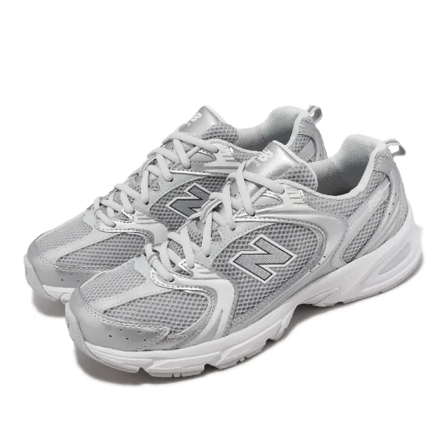 【NEW BALANCE】休閒鞋 530 男鞋 女鞋 灰 白 銀 復古 老爹鞋 網布 NB(MR530RS-D) - momo購物網 - 好評 ...