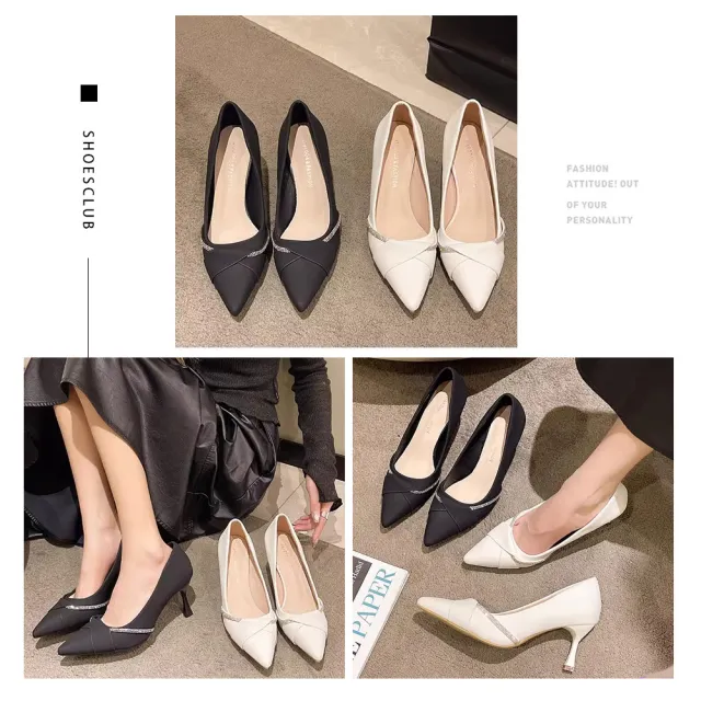 【ShoesClub 鞋鞋俱樂部】法式水鑽尖頭高跟鞋 包鞋 跟鞋 女鞋 023-FS1600-25 - momo購物網 - 好評推薦 -2024年1月