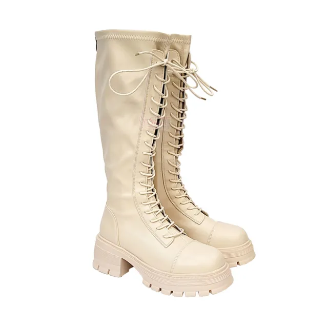 【ShoesClub 鞋鞋俱樂部】加大尺碼 18孔厚底高筒馬丁靴 女鞋 023-FS2030-1 - momo購物網 - 好評推薦 -2024年5月