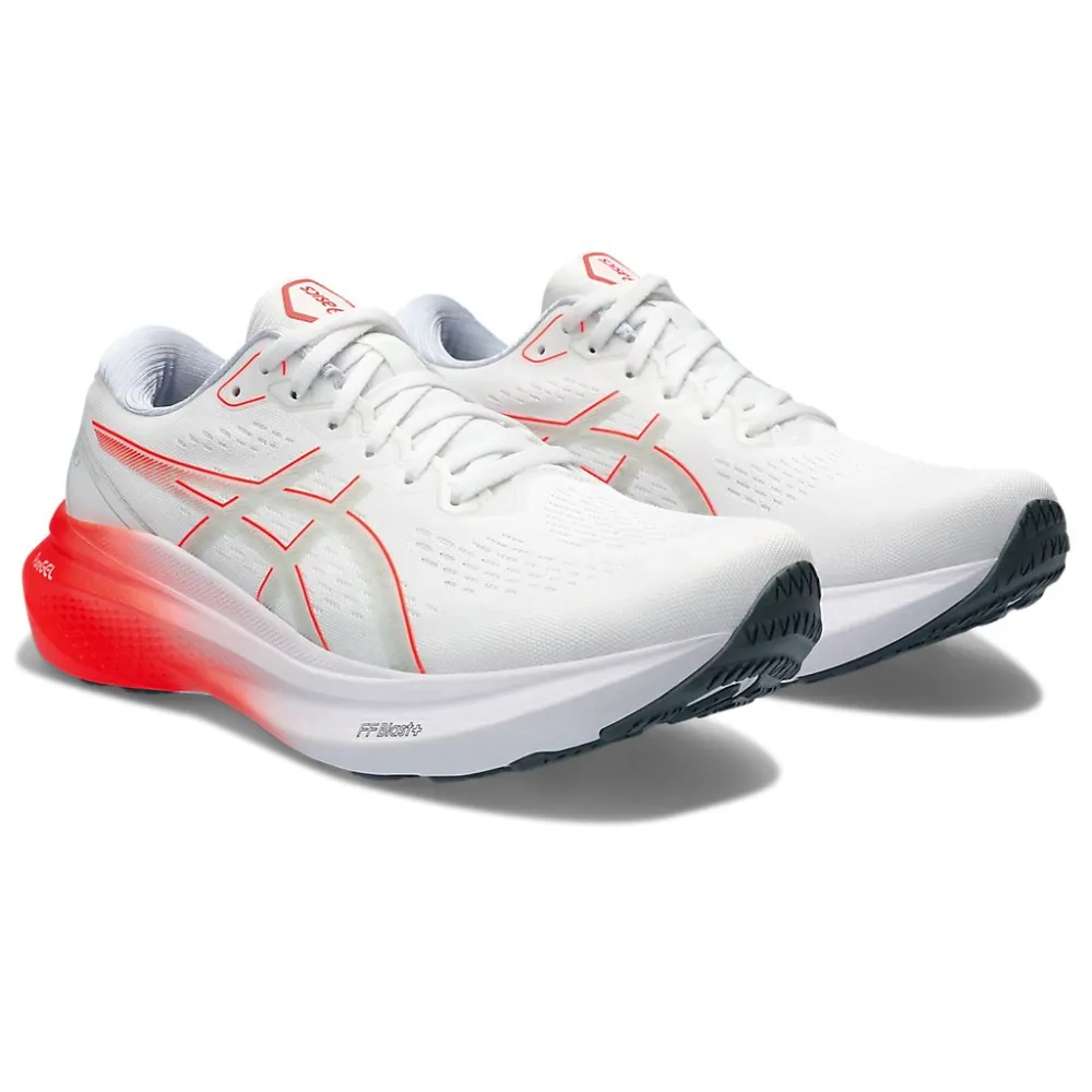 【asics 亞瑟士】慢跑鞋 男鞋 運動鞋 緩震 百年紀念系列 支撐 GEL-KAYANO 30 白紅 1011B548-102 - momo ...