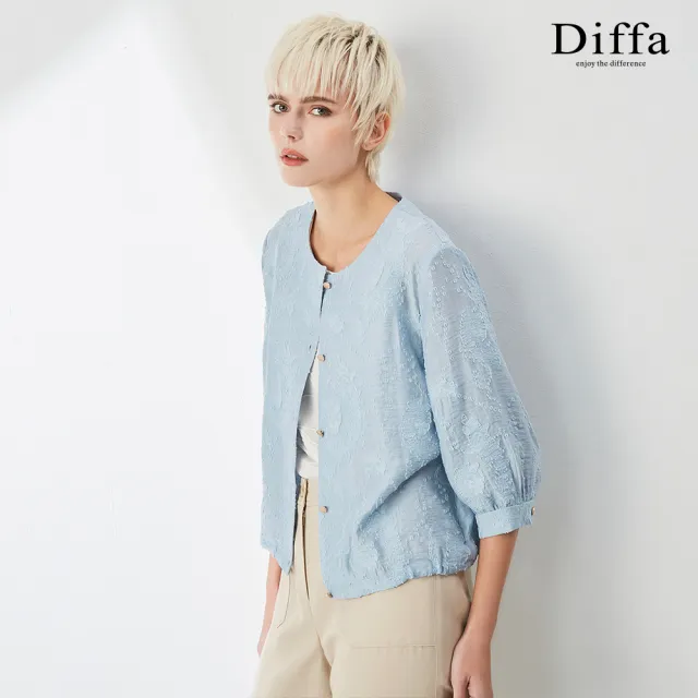 【Diffa】氣質典雅緹花外套-女 - momo購物網 - 好評推薦 -2024年5月