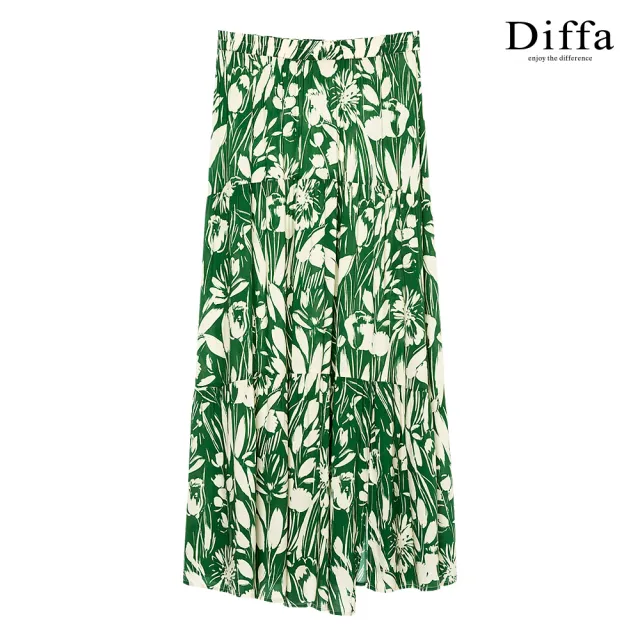 【Diffa】歐風質感綠花蛋糕長裙-女 - momo購物網 - 好評推薦 -2024年5月