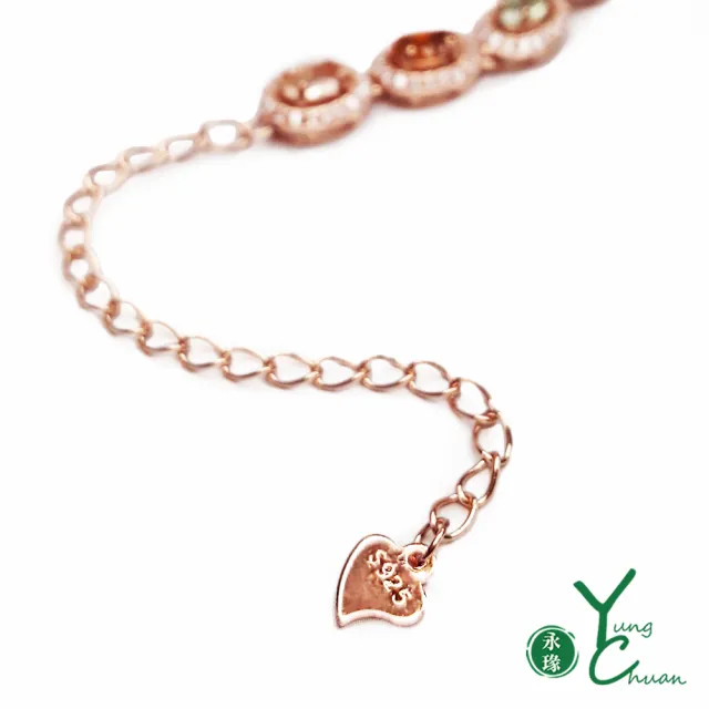 【YC 寶石】天然碧璽亮眼豪華玫瑰金手鍊-925銀(N48) - momo購物網 - 好評推薦 -2024年4月