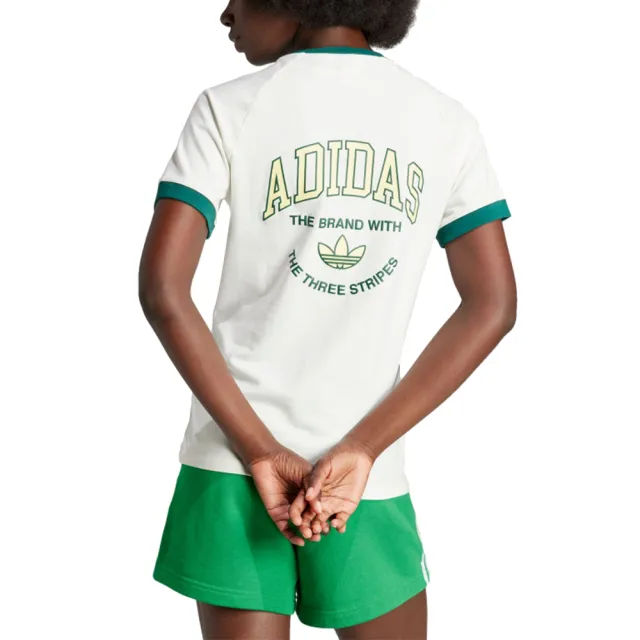 【adidas 愛迪達】VRCT TEE 圓領T 短袖上衣 女 - IN4110 - momo購物網 - 好評推薦 -2024年4月