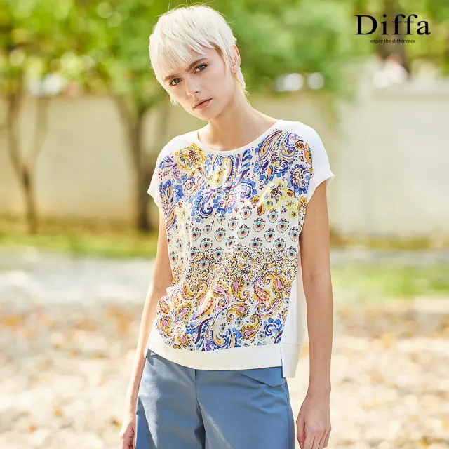 【Diffa】異素材拼接設計針織衫-女 - momo購物網 - 好評推薦 -2025年3月