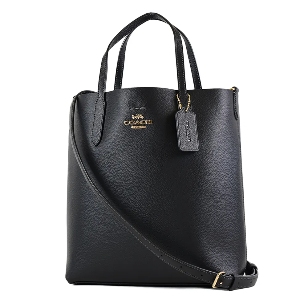【COACH】Thea 荔枝紋手提/斜背二用托特包-黑色 - momo購物網 - 好評推薦 -2024年5月