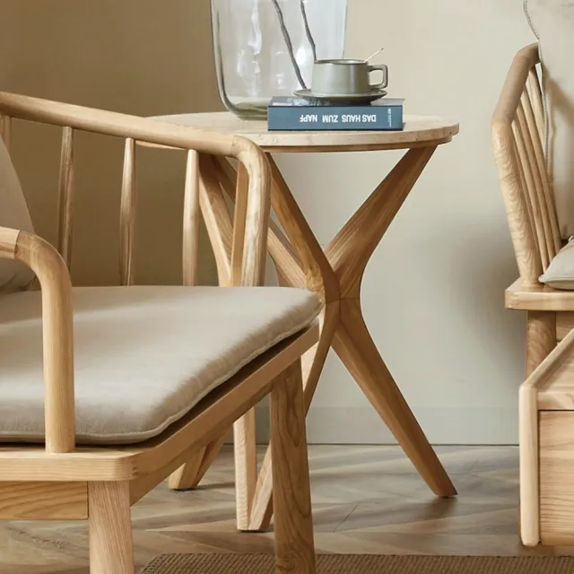 【橙家居·家具】/預購/侘寂系列洞石檯面實木圓几 SSX-H1806(售完採預購 茶几 邊几 桌子 圓几 圓桌 邊桌) - momo購物網 ...