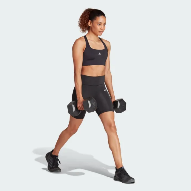 【adidas 愛迪達】緊身短褲(IQ2686 女款運動褲 吸濕排汗 黑) - momo購物網 - 好評推薦 -2024年5月