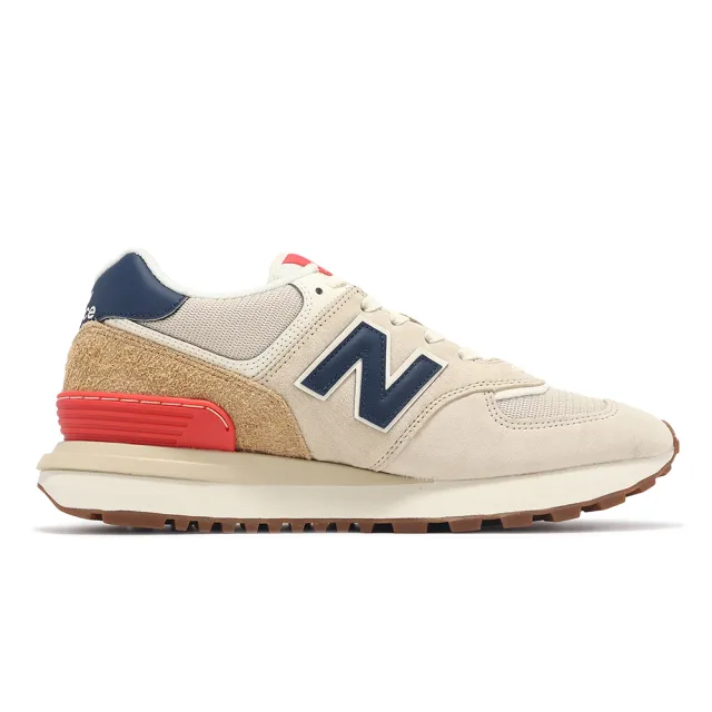 【NEW BALANCE】休閒鞋 574 男鞋 女鞋 米灰 海軍藍 復古 經典 麂皮 NB(U574LGNV-D) - momo購物網 ...
