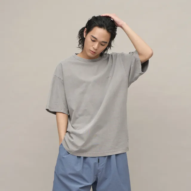【plain-me】1+1清涼搭配 寬版刺繡水洗短TEE+水洗棉質腰帶繭型短褲(女款/男款 上衣TEE 短褲) - momo購物網 - 好評 ...