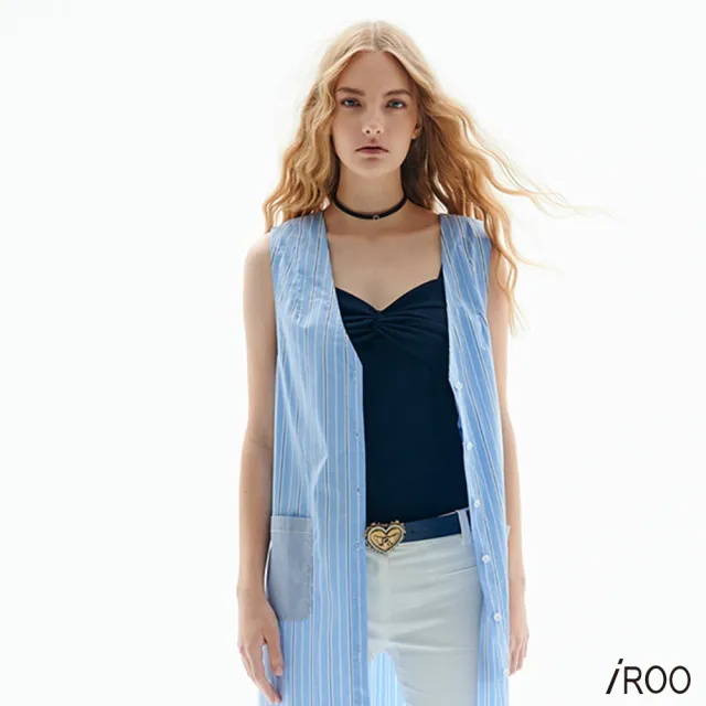 【iROO】吊帶背心上衣 - momo購物網 - 好評推薦 -2024年10月