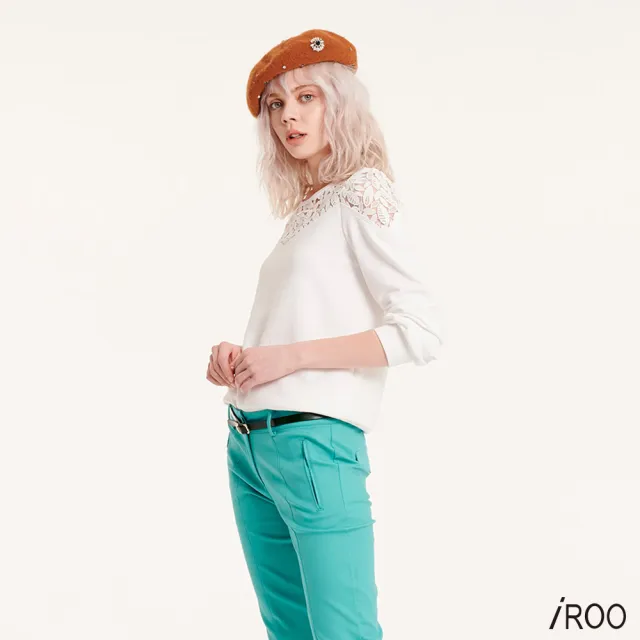 【iROO】白色蕾絲上衣 - momo購物網 - 好評推薦 -2025年2月