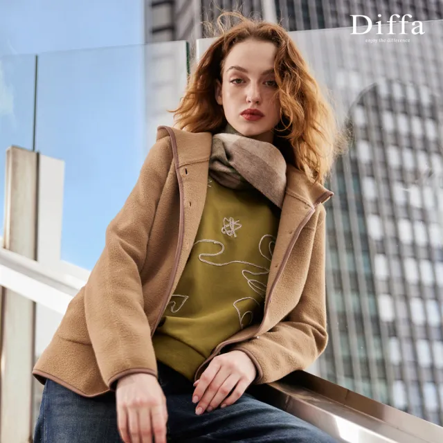 【Diffa】精緻毛感連帽外套-女 - momo購物網 - 好評推薦 -2025年1月