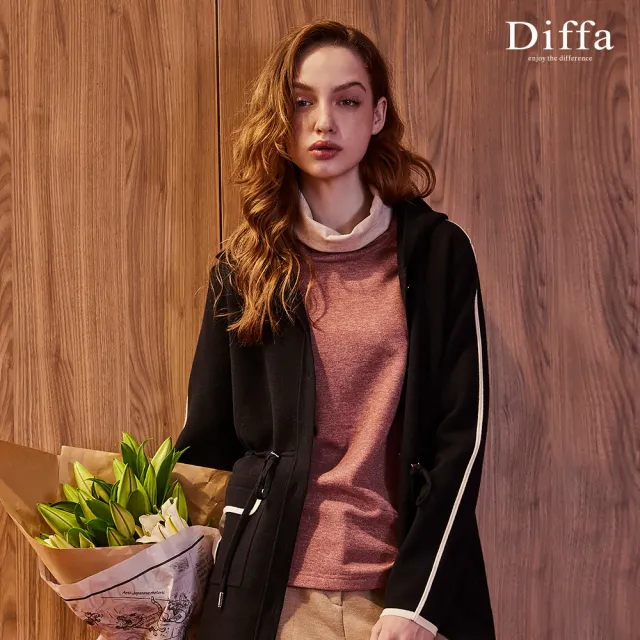 【Diffa】高領設計花紗針織衫-女 - momo購物網 - 好評推薦 -2025年1月